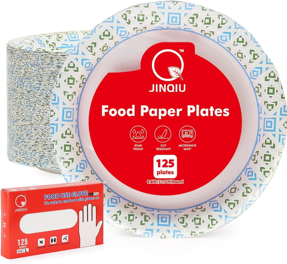 Paper Plate 8.8'' | Discount Package 250ct | Beautiful Image-Printed ...