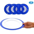 Paper Plate Holders Reusable 10 Inch Plastic W/Snap in Grooves, Holds 9 ...