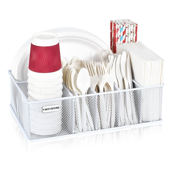 Paper Plate And Utensil Caddy
