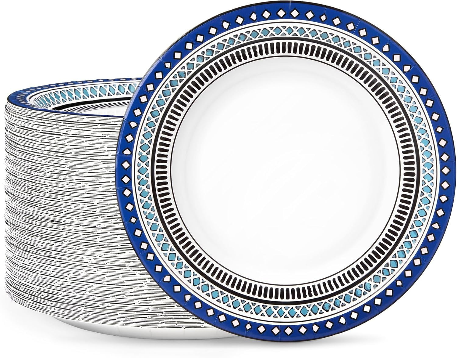 Paper Plates 10 Inch, 120 Count Bulk Disposable Plates Thickened ...