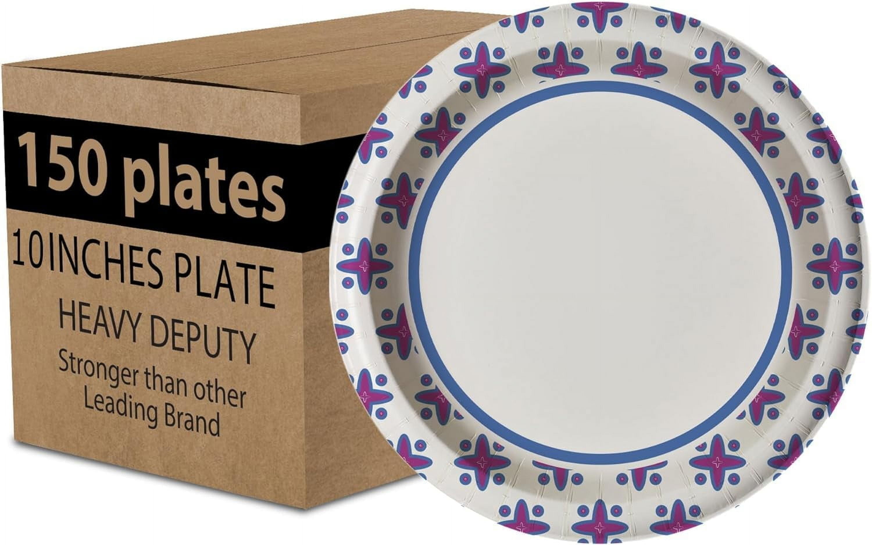 Paper Plates 10 Inch Bulk - AFN1150 Count, Superior Heavy Duty Paper ...