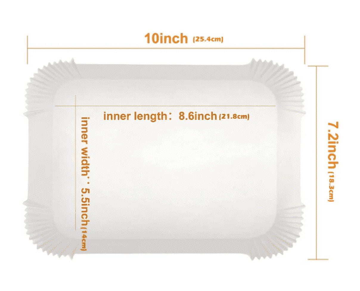 Paper Plates 100 Pack - Fryer Disposable Paper Liner, Dinner Paper ...