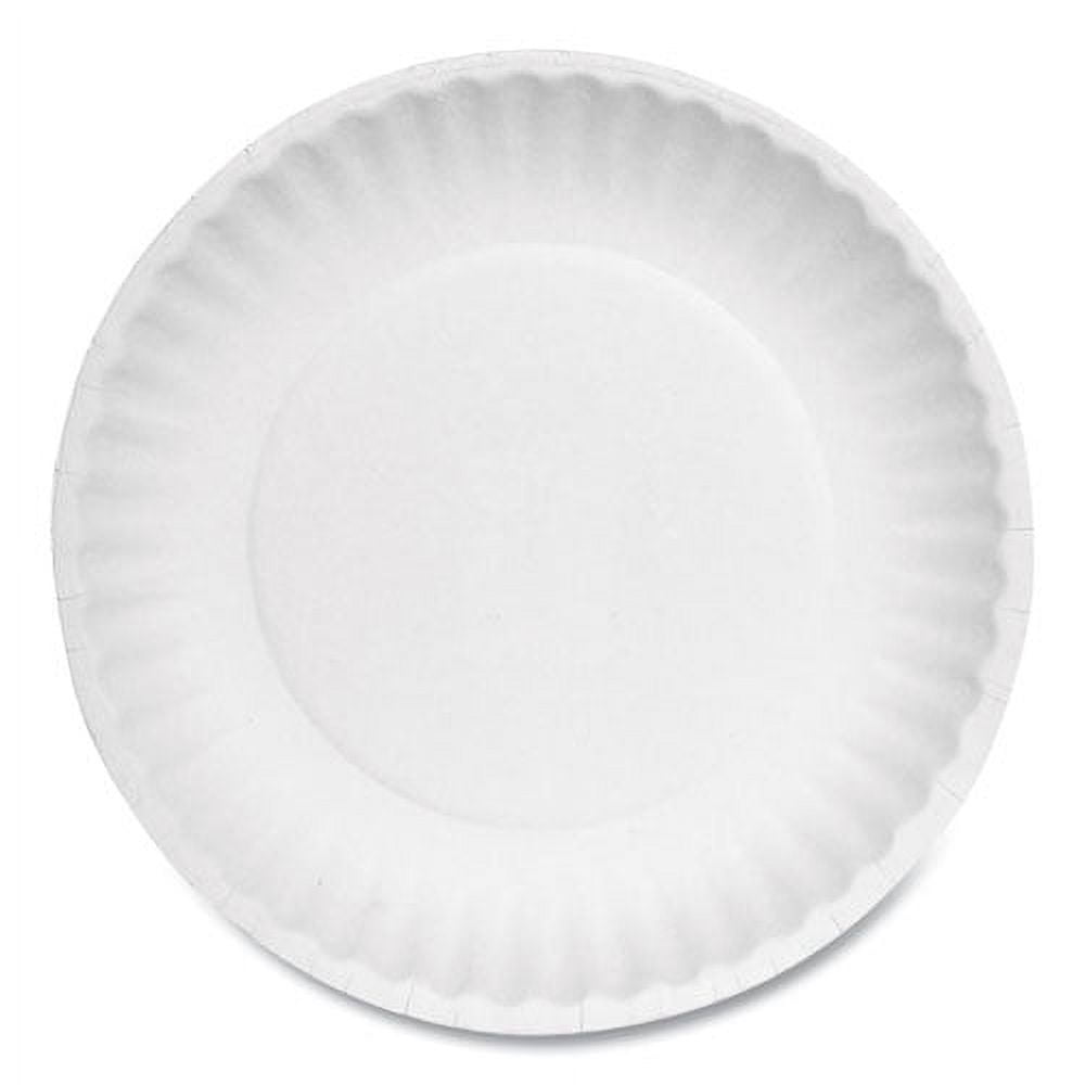 Paper Plates, 6" Dia, White, 100 Bulk Pack, 10 Packs/carton | Bundle of ...