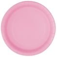 Unique Industries Colored Dessert Circle Solid 7" Light Pink Paper ...