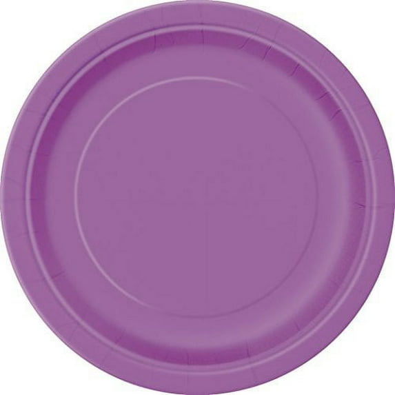 Paper Plates, 7 in, Purple, 20ct - Walmart.com