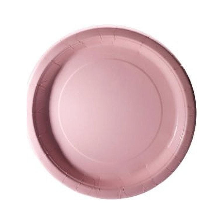 Paper Plates, 7 inches, Light Pink (Pack of 3) - Walmart.com