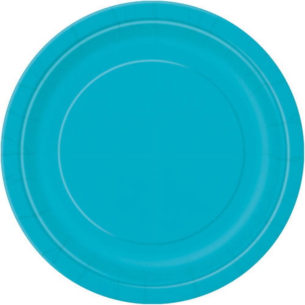 Paper Plates, 9 In, Teal, 16Ct,Dinnerware Sets,Disposable Tableware ...