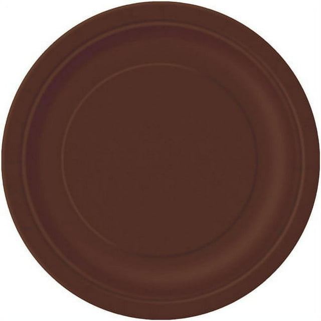 Paper Plates, 9 in, Brown, 16ct - Walmart.com