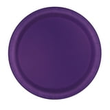 Paper Plates, 9 in, Dark Purple, 16ct - Walmart.com