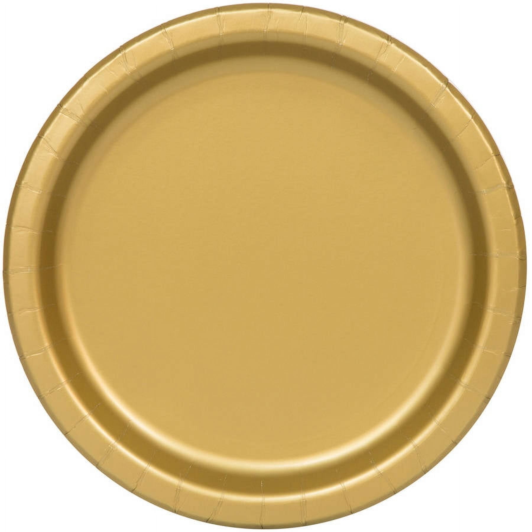 Paper Plates, 9 in, Gold, 20ct - Walmart.com