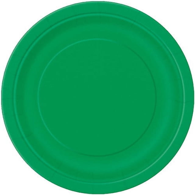 Paper Plates, 9 in, Green, 16ct - Walmart Business Supplies