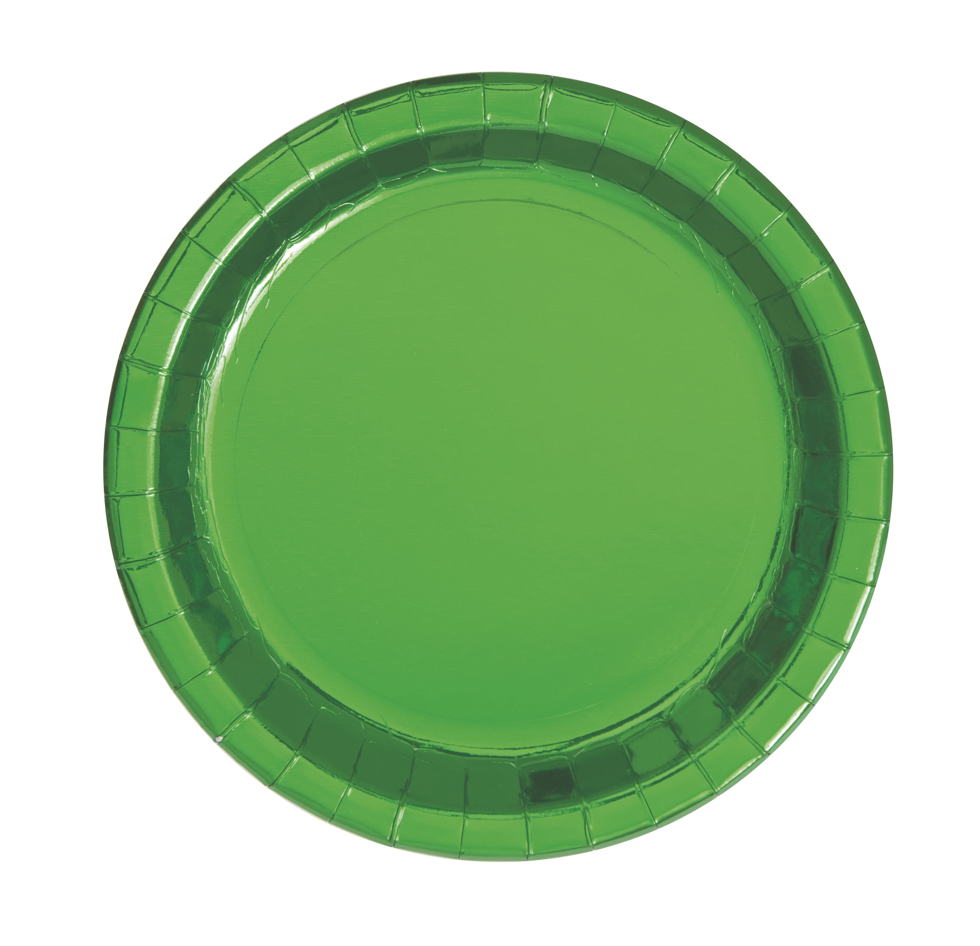 Paper Plates, 9 in, Green Foil, 8ct - Walmart.com