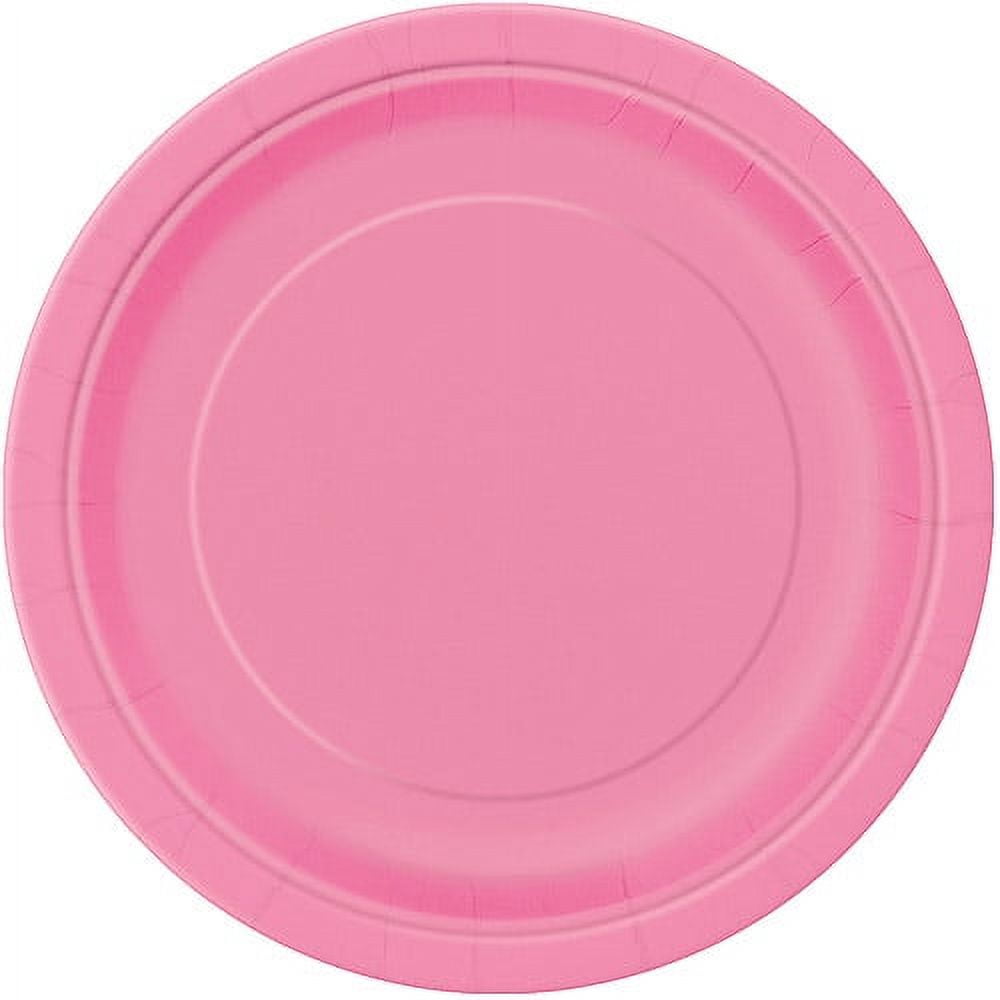 Paper Plates, 9 in, Hot Pink, 16ct - Walmart.com