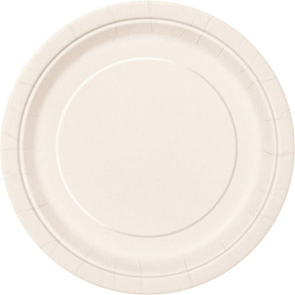 Paper Plates, 9 in, Ivory, 16ct - Walmart.com
