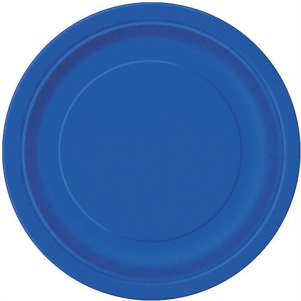 Paper Plates, 9 in, Royal Blue, 16ct - Walmart.com