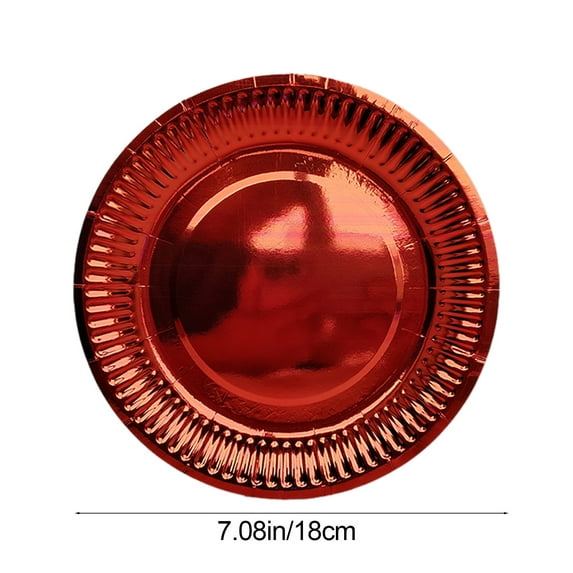 Paper Plates Gold Foil Paper Plates, Disposable Party Plates, 10 Inch ...