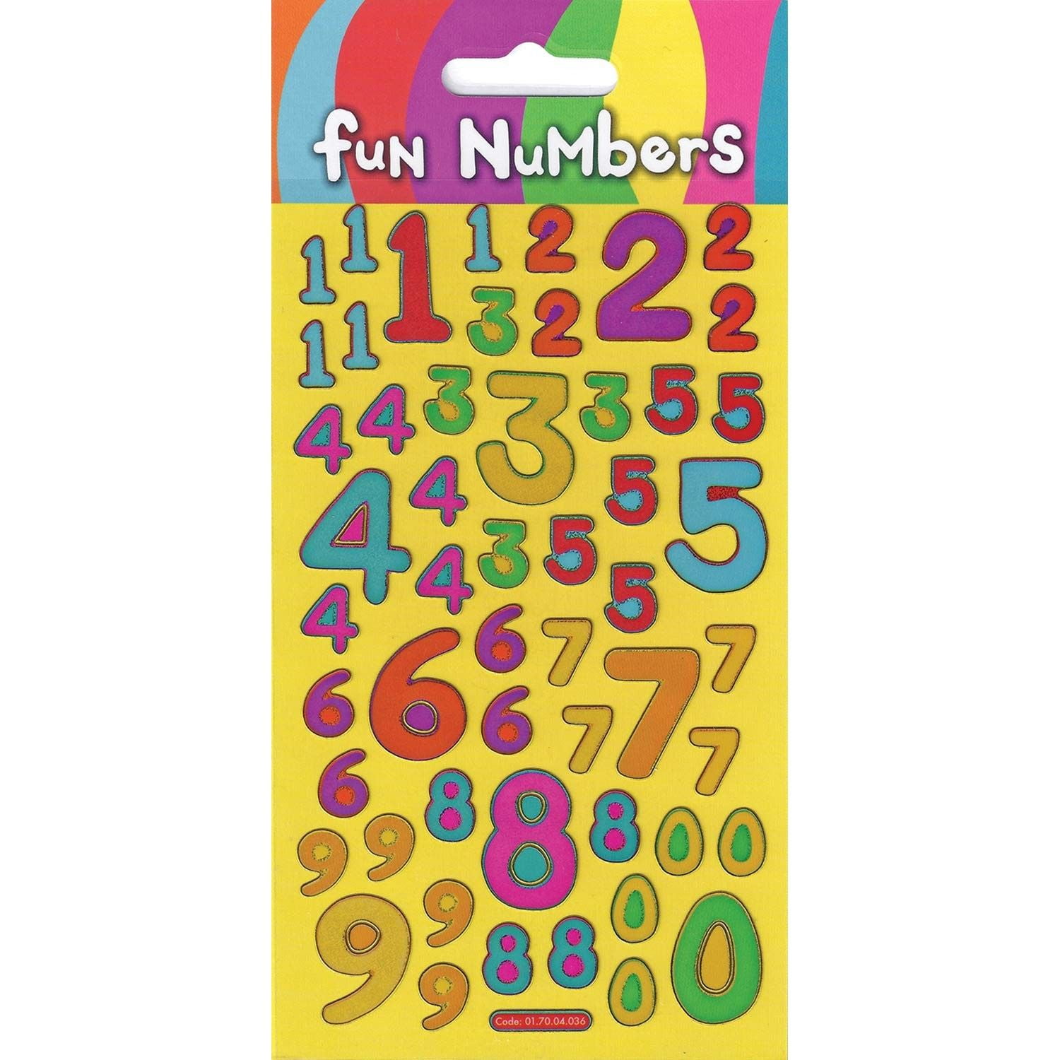 Paper Projects Fun Reusable Numbers Stickers - Walmart.com
