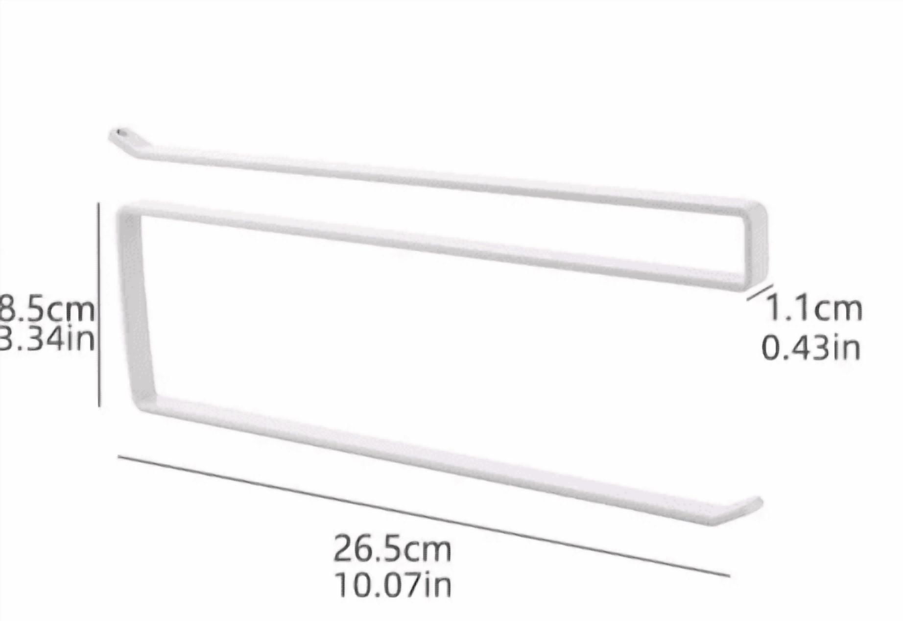 Paper Roll Holder Towel Rack Cling Film Storage Rack Bathroom No ...
