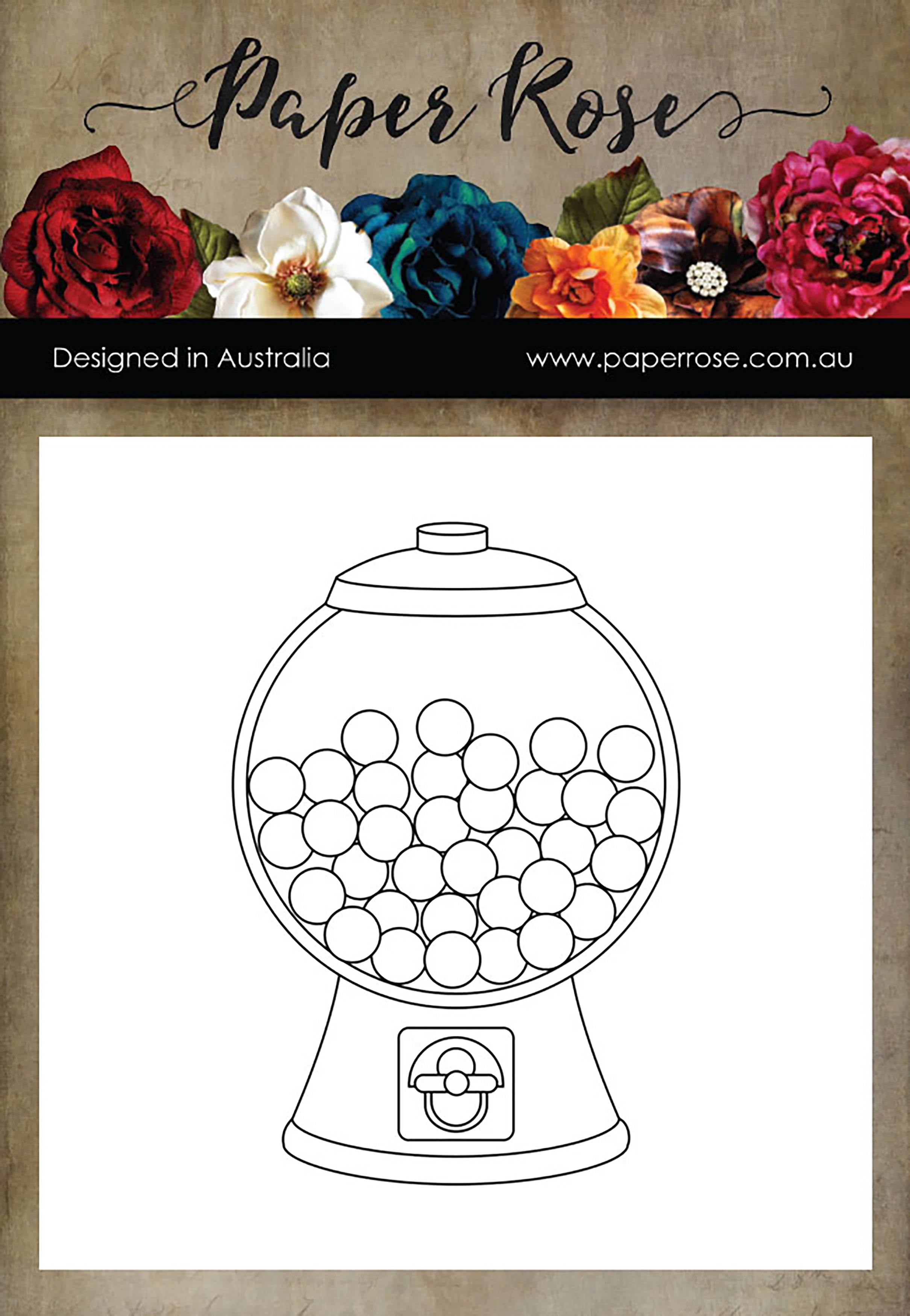 Paper Rose Cling Stamps-Gumball Machine - Walmart.com