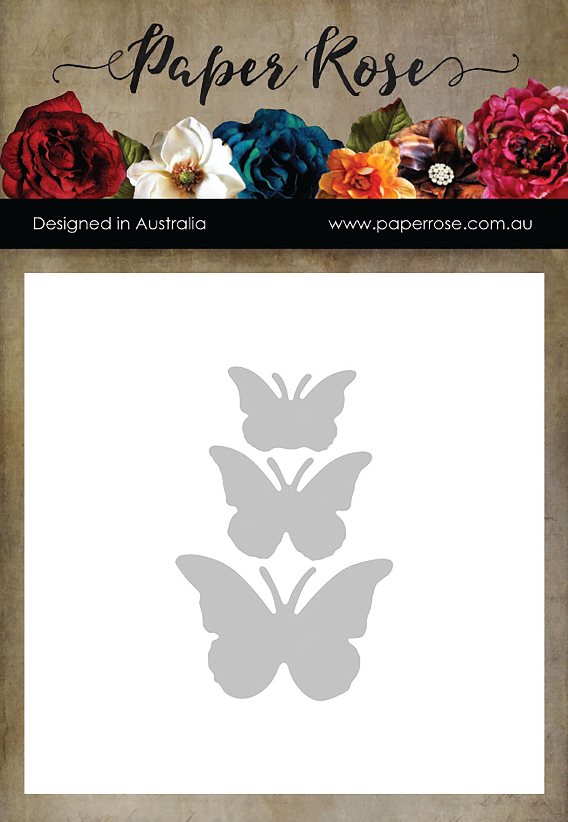Paper Rose Dies-Butterfly Trio Solid - Walmart.com