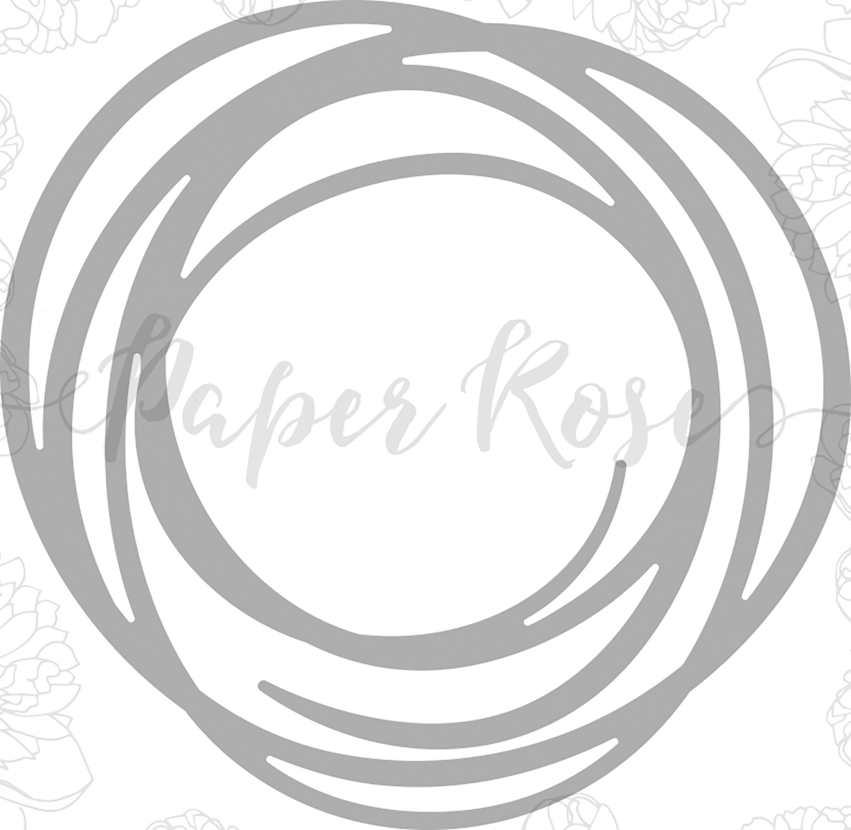 Paper Rose Dies-Large Scribble Circle - Walmart.com