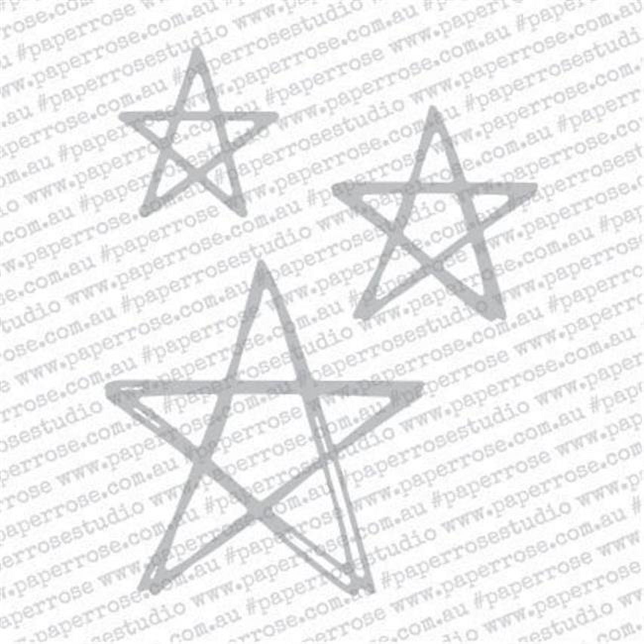 Paper Rose Dies-Scribbled Stars - Walmart.com