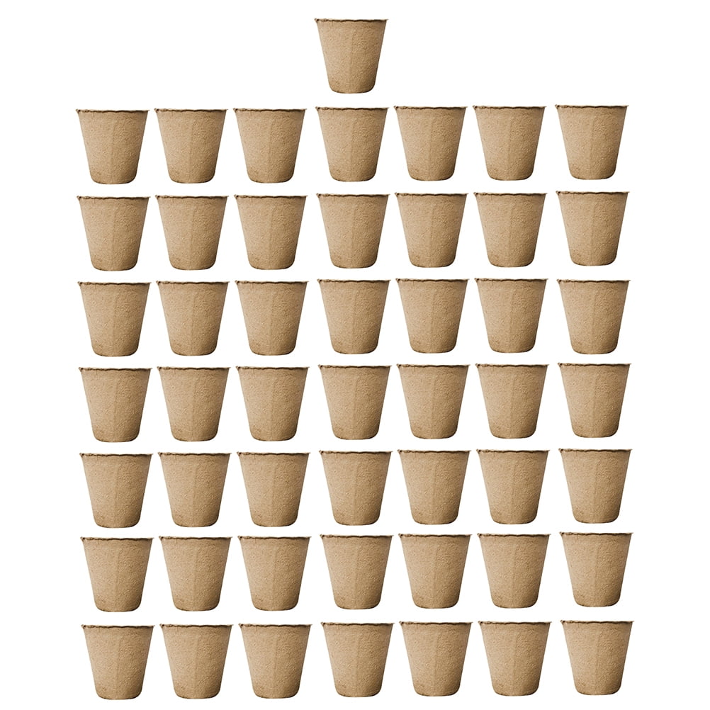 Masteelf Brown Biodegradable Pulp Nursery Pots for Home Use Plant ...