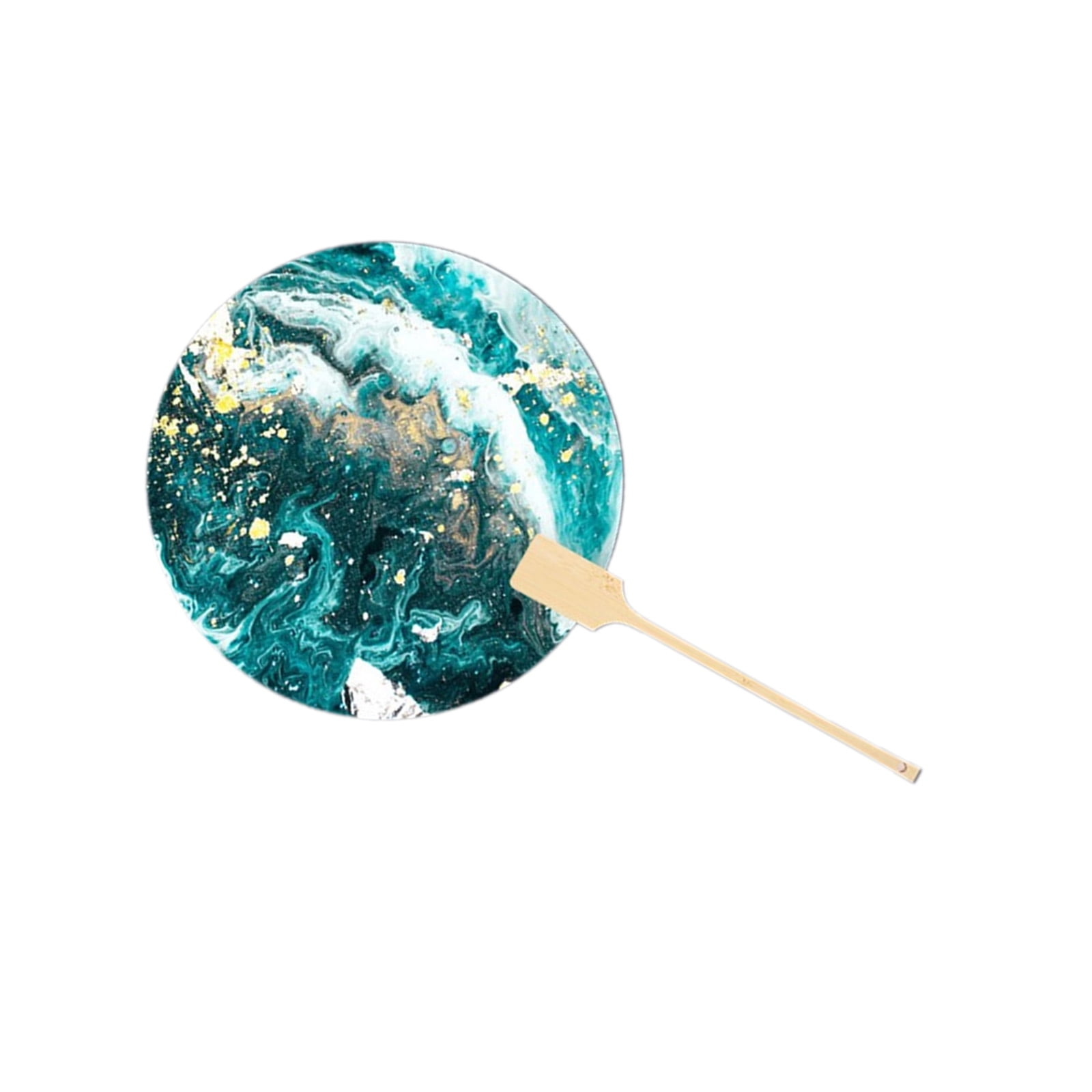 Paper Round Hand Stage Fan Child Painting Fan Graffiti Fan Dance Photo ...