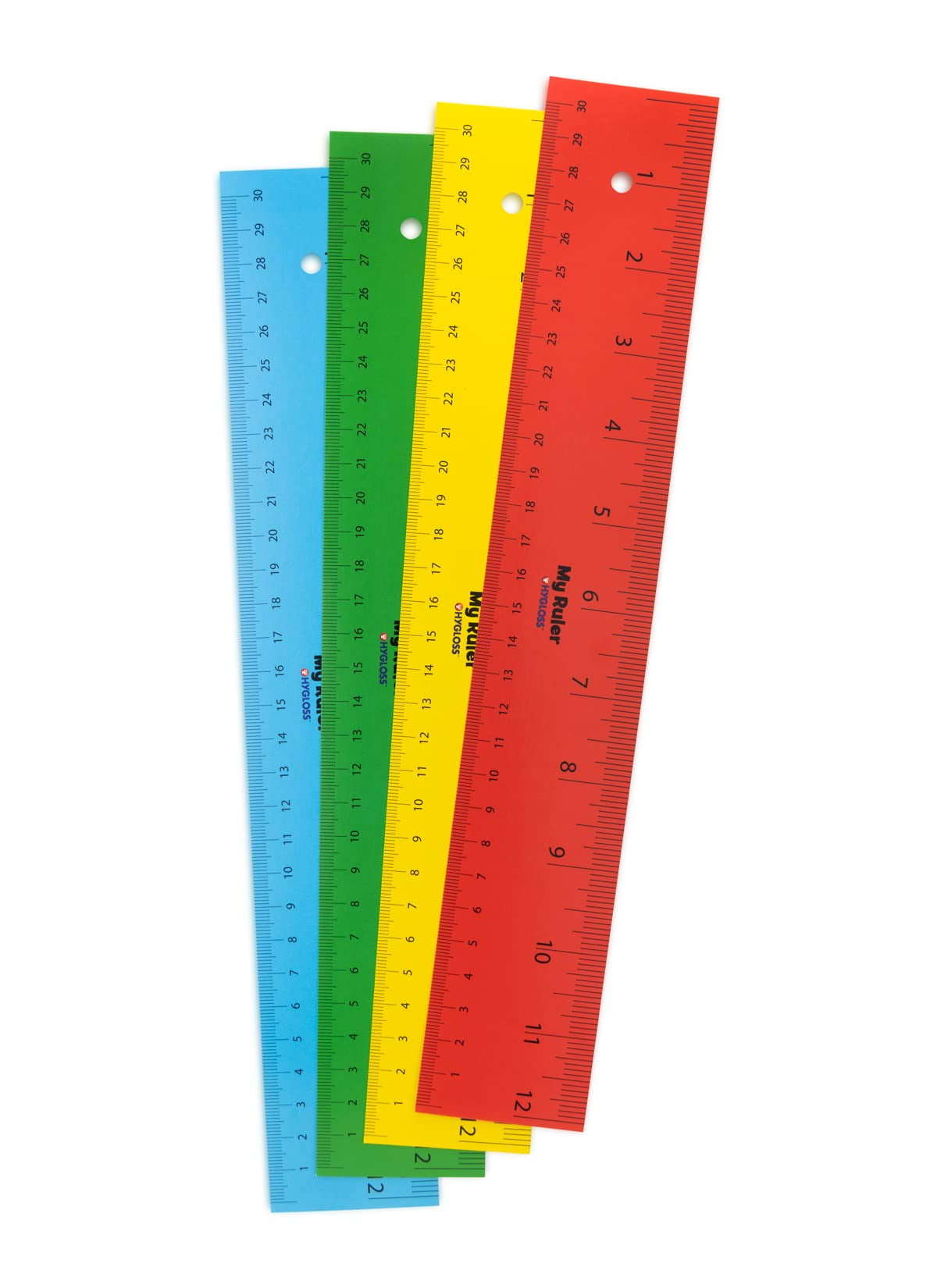 Paper Ruler - 12" Bulk Rulers for Classroom, STEM, Easy-to-Read Numbers ...