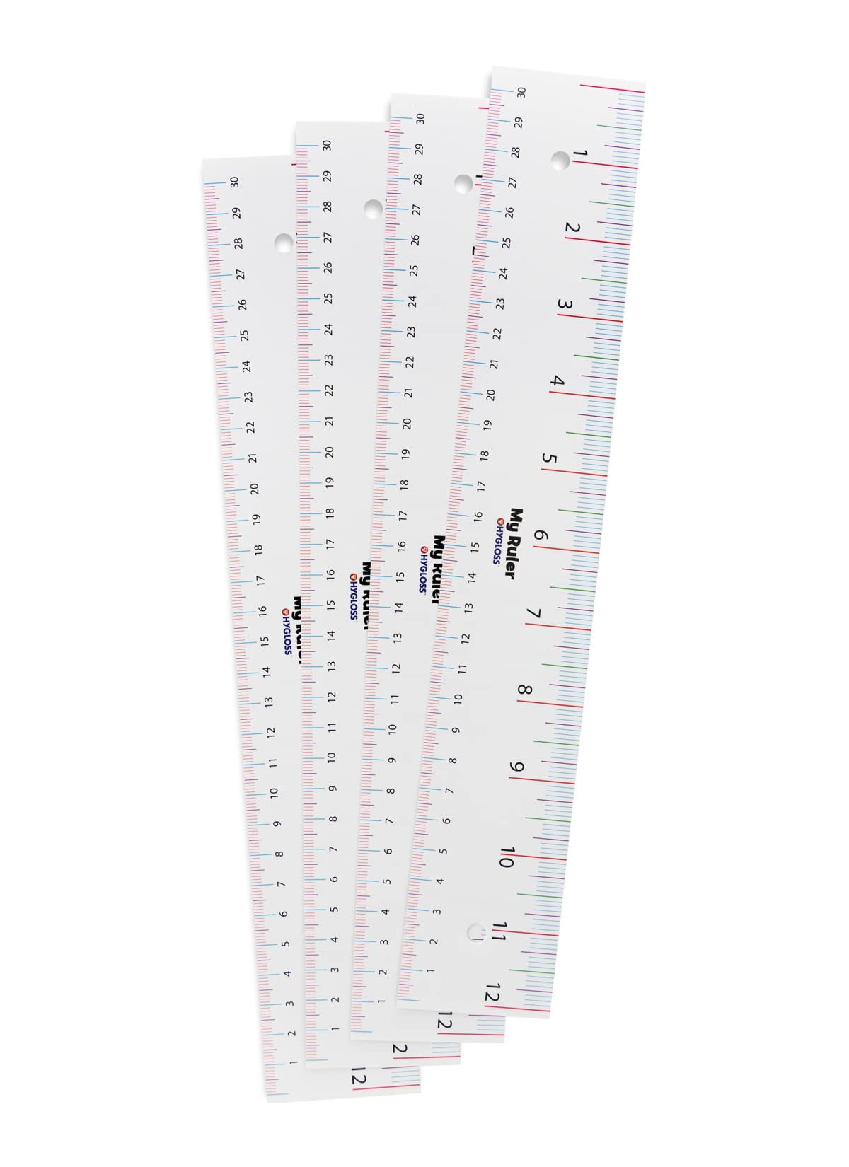 Paper Ruler - 12" Bulk Rulers for Classroom, STEM, Easy-to-Read Numbers ...