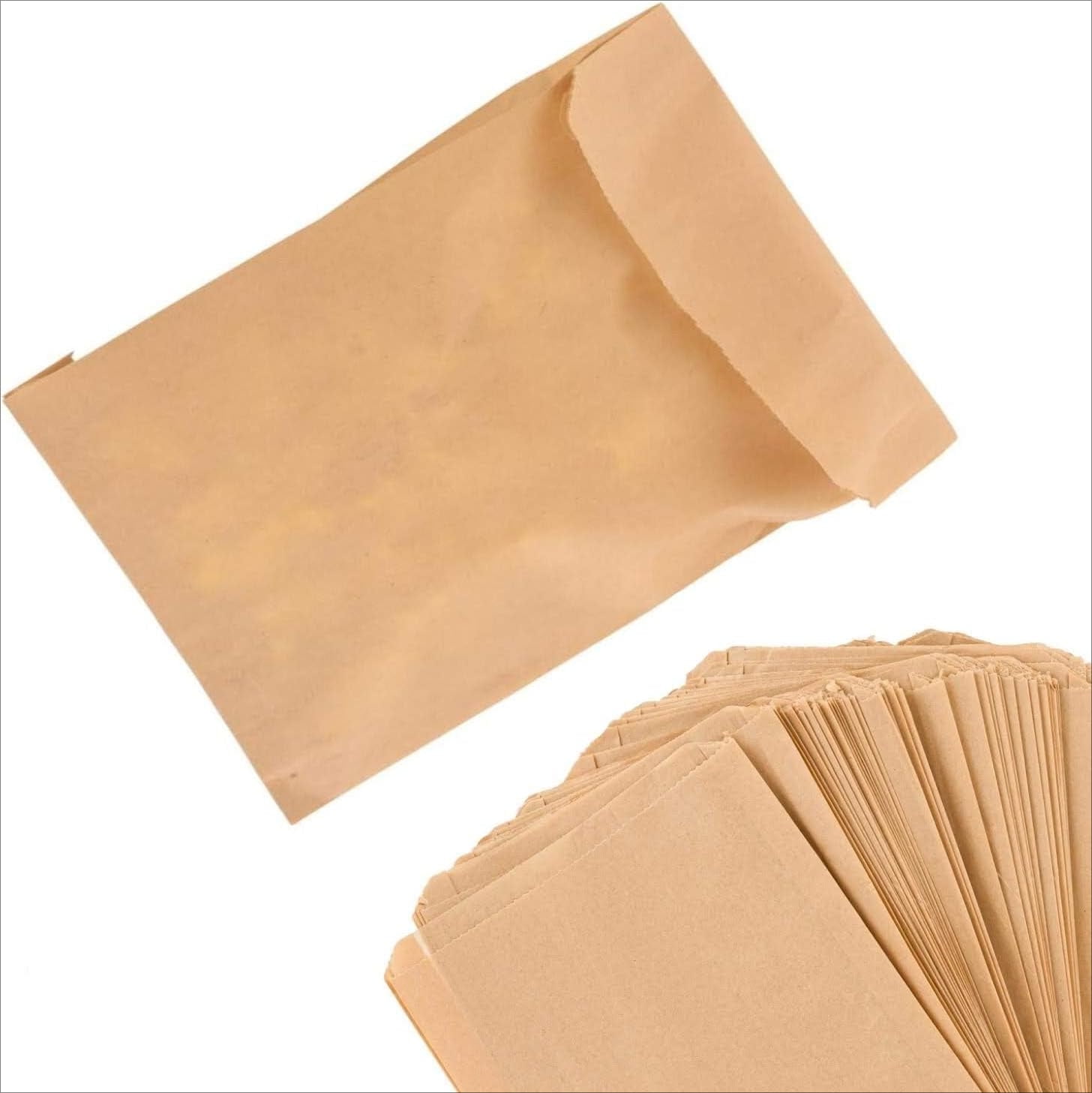 Paper Sandwich Bags Kraft Brown – Biodegradable & Compostable Food ...