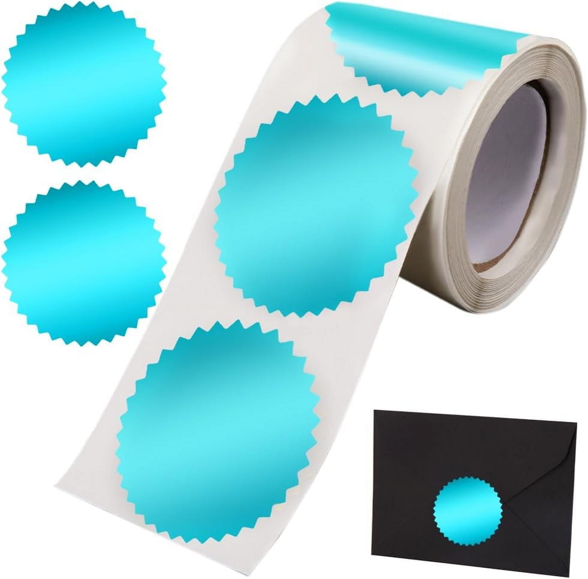 Paper Self-Adhesive Serrated Edge Awards Blank Stickers for Embosser ...