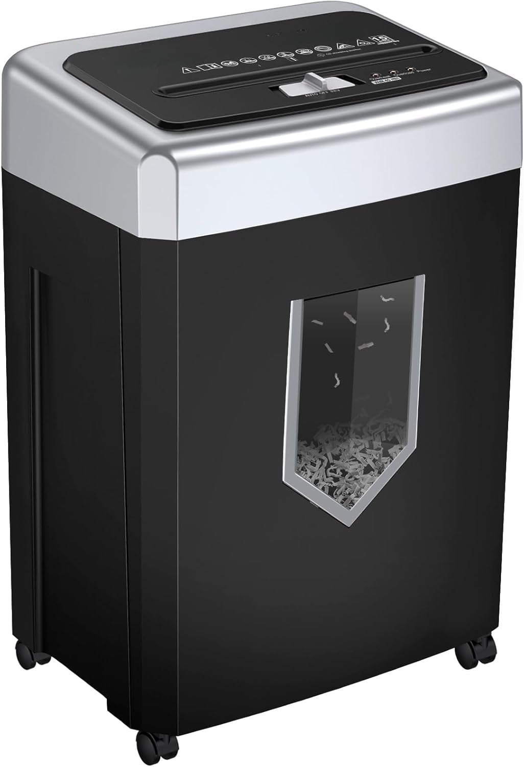 Paper Shredder,15-Sheet Crosscut Shredder with 5 Gallon Bin Shred , P-4 ...
