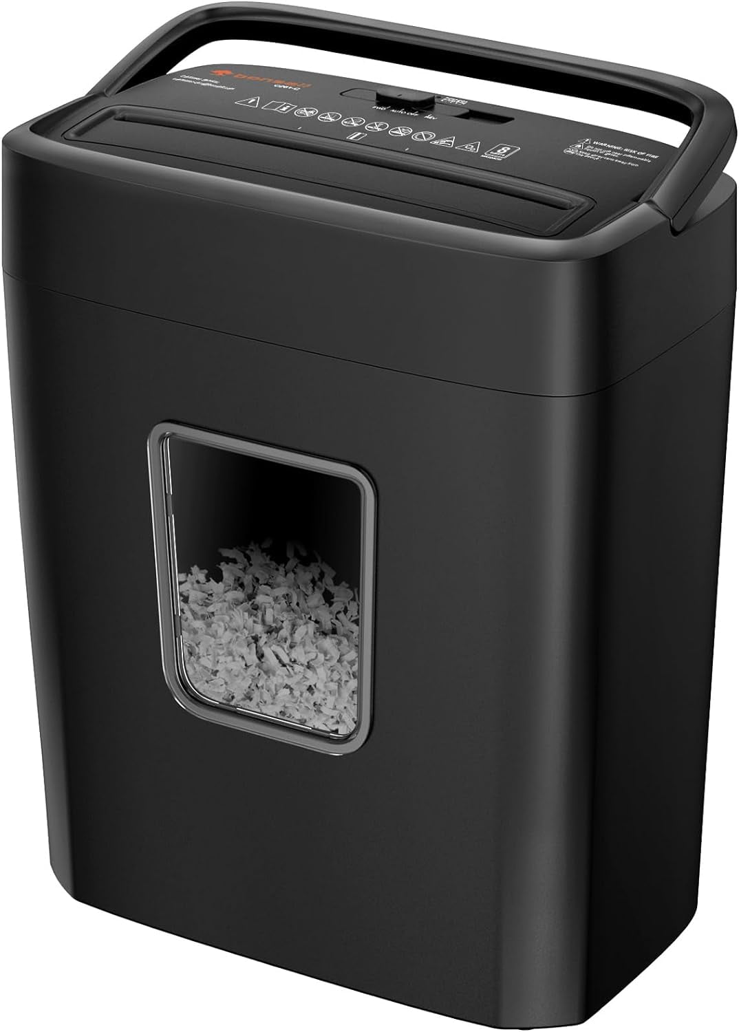 Paper Shredder, 8-Sheet Crosscut Shredder with 4.2 Gallon Bin Shred ...
