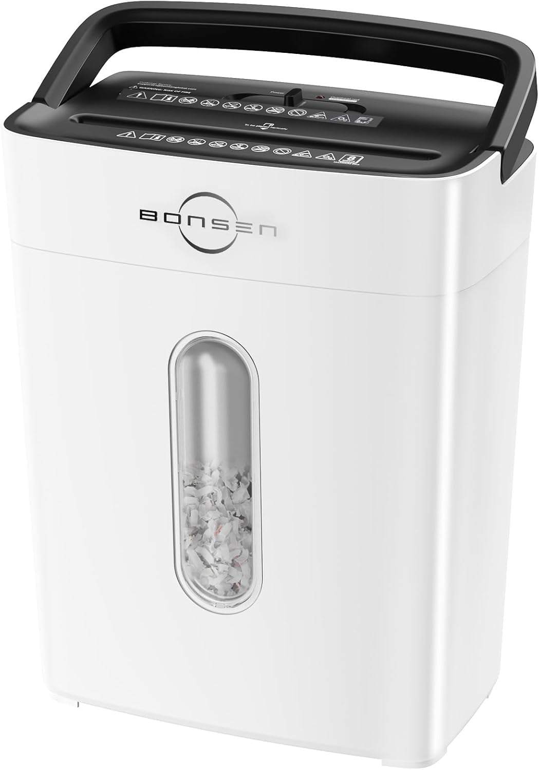 Paper Shredder for Home Office, 4 Gallons Bin, 10-Sheet Cross-Cut ...