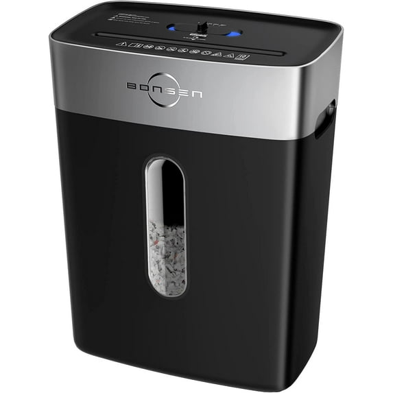 Paper Shredder for Home Office, 4 Gallons Bin, 10-Sheet Cross-Cut ...