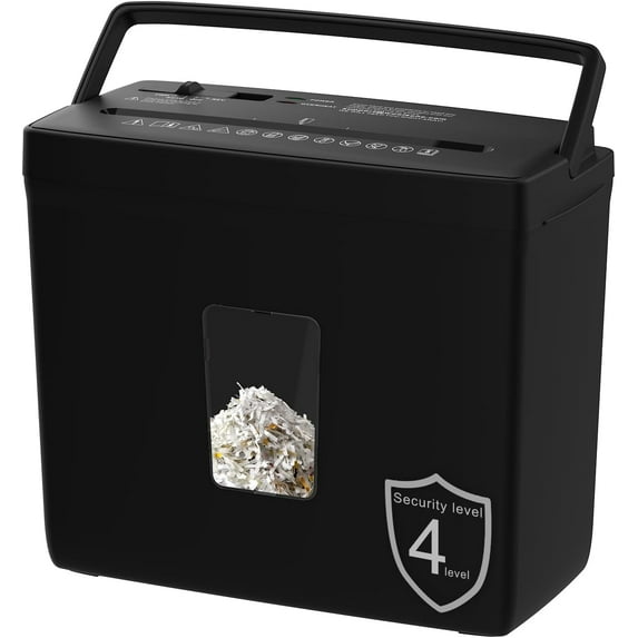 Paper Shredder for Home Use,5 Sheets Small Cross Cut Paper Shredder,P-4 ...