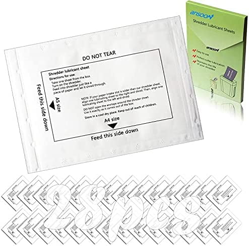 Paper Shredder Lubricant Lubricating Sheets, Paper Shredder Oil ...