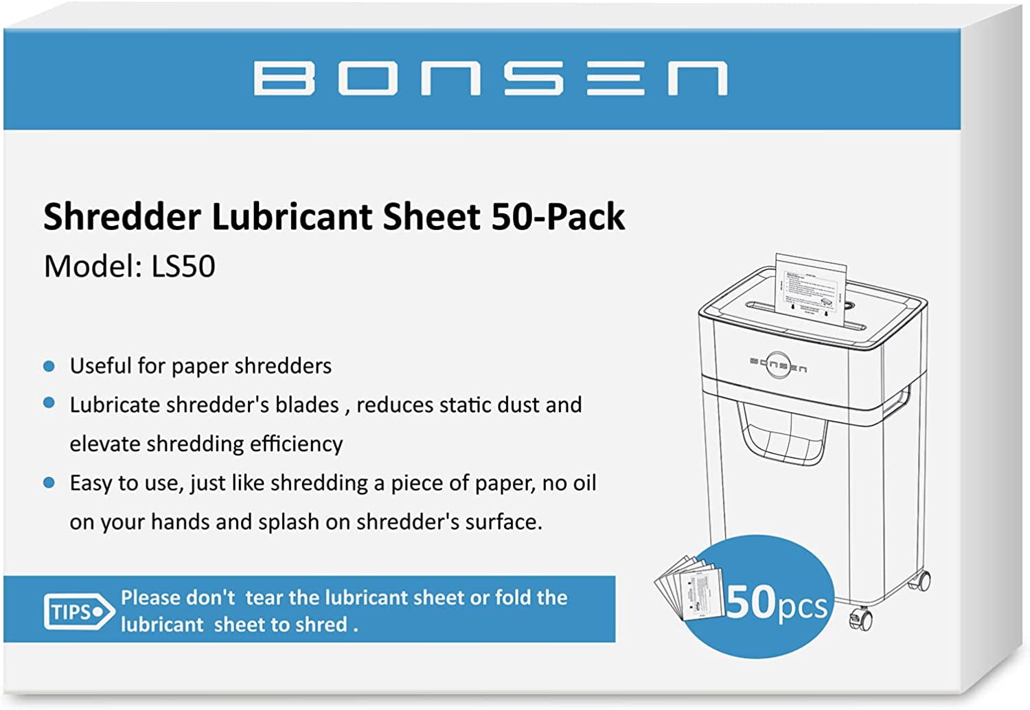 Paper Shredder Sharpening & Lubricant Sheets-Pack of 50 - Walmart.com