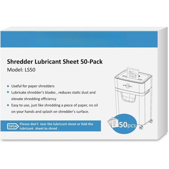 Paper Shredder Lubricant Sheets
