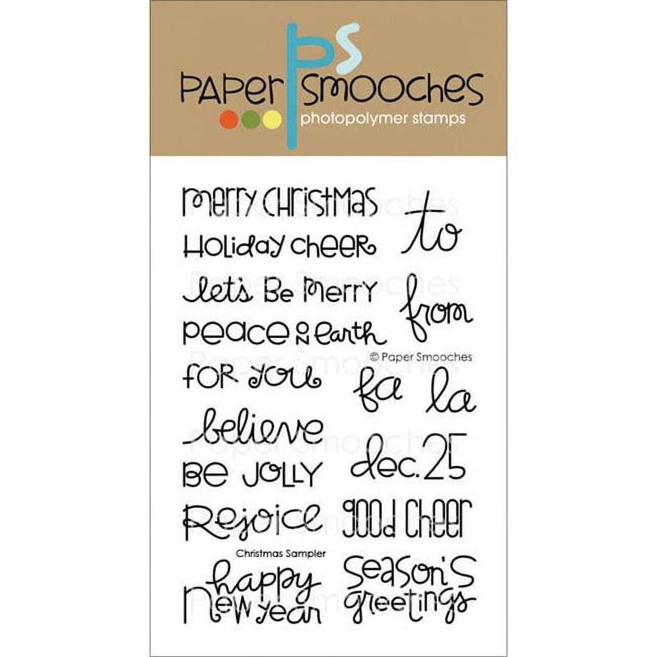 Paper Smooches 4"x6" Clear Stamps - Christmas Sampler - Walmart.com