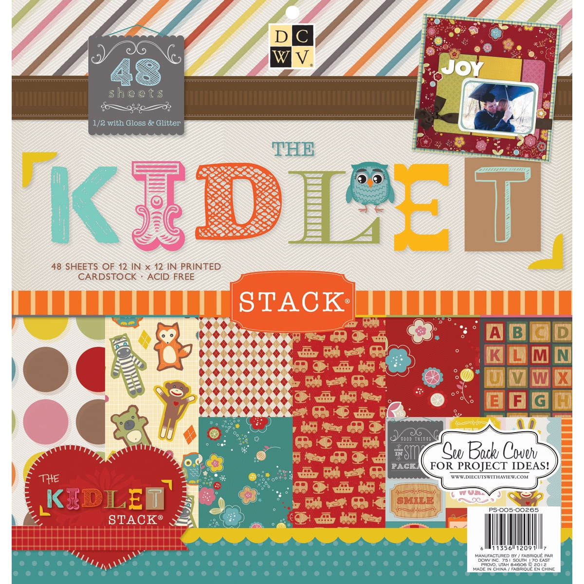 DCWV Paper Stack 12"X12" 48/Pkg-Kidlet, 24 Designs/2 Each - Walmart.com