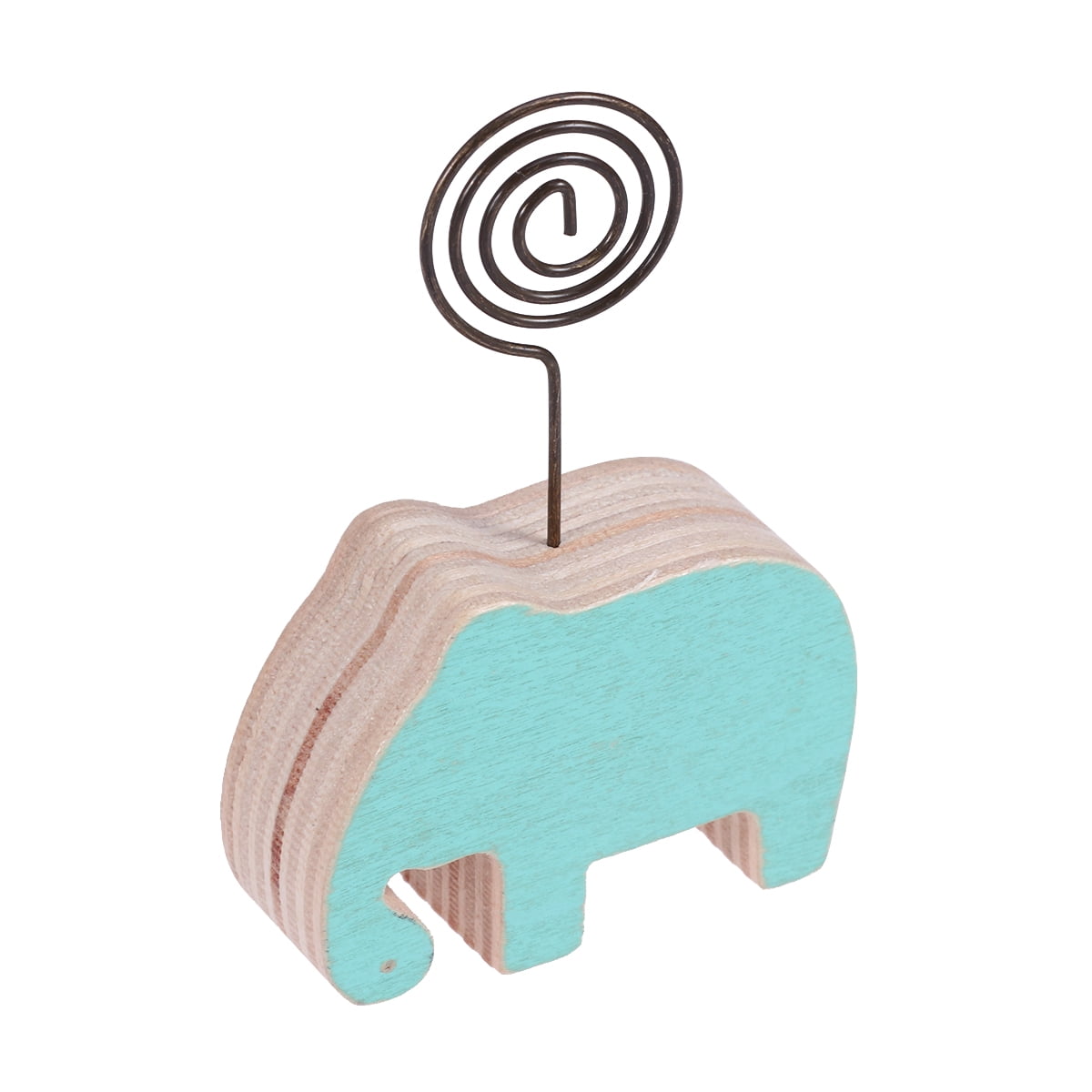 Toyandona Beige Wooden Elephant Paper Holder with Spiral Base for ...