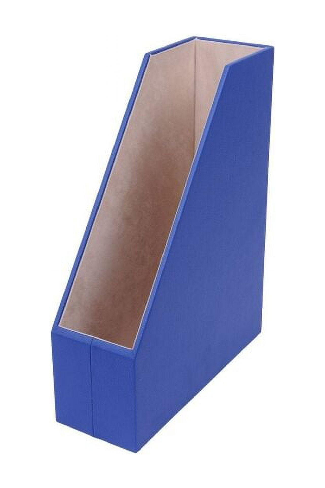 Paper Storage Desk- Desk Organizer Wood- Leather Magazines Holder- File ...