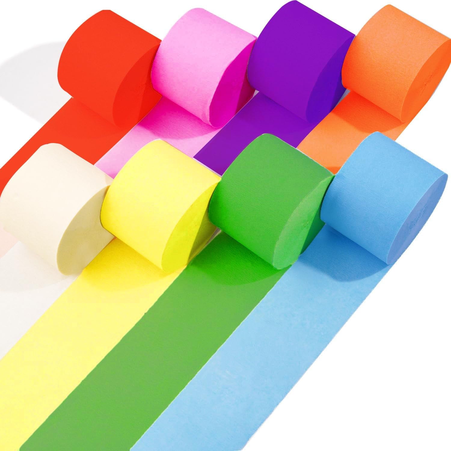 Paper Streamers Rolls, Unique Rainbow Streamers for Party Decorations ...