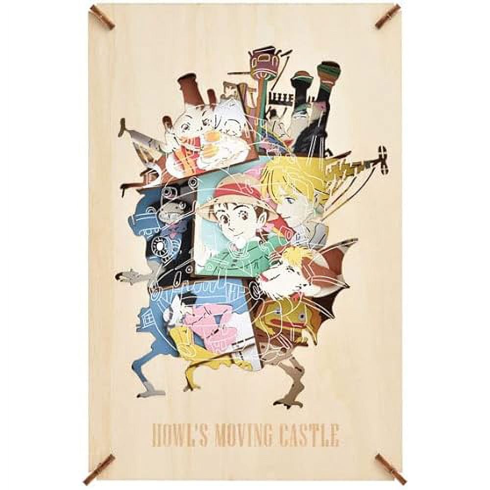 Ensky Studio Ghibli Paper Theater Wood Style - Howl's Moving Castle ...
