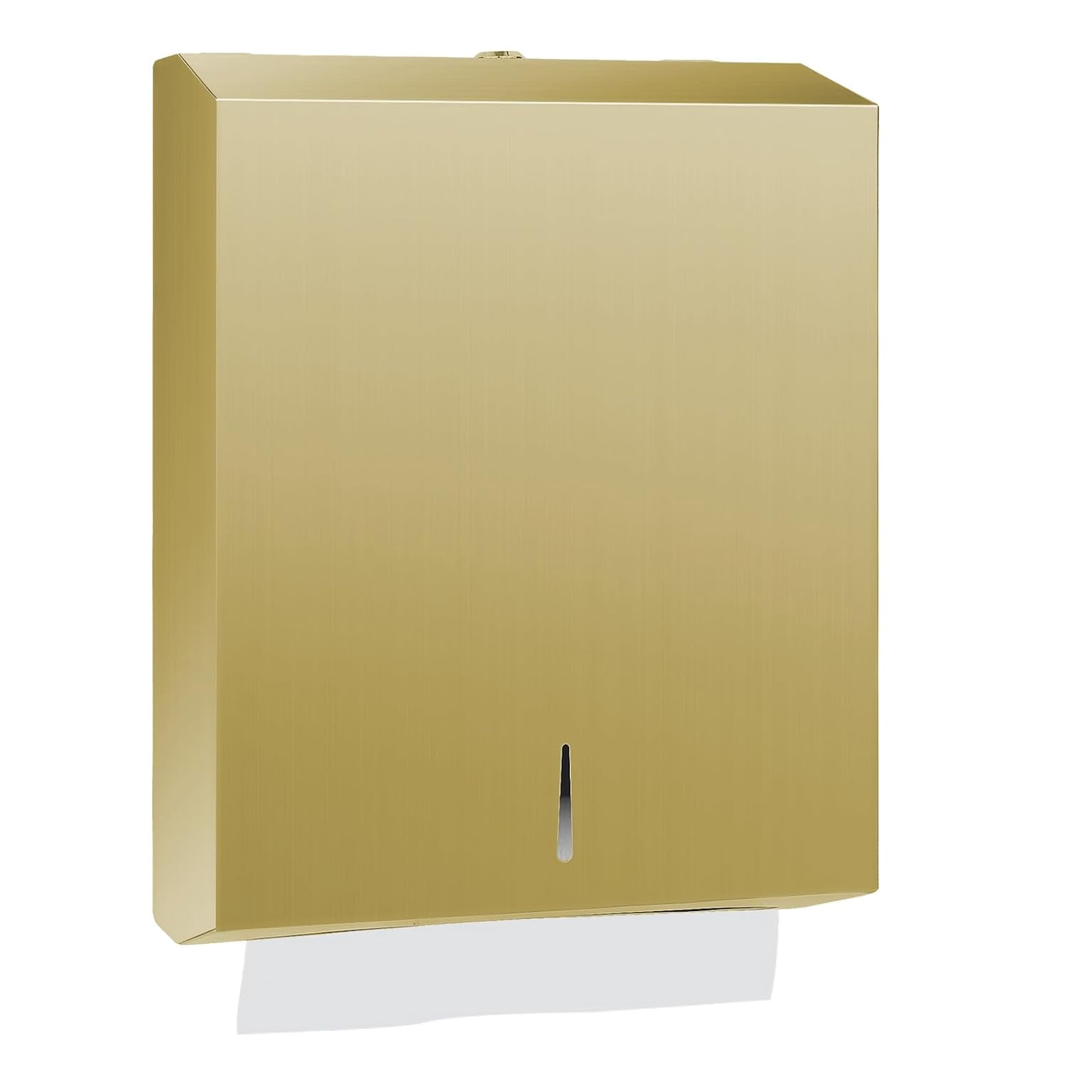 Paper Towel Dispenser Wall Mount, Brushed Gold Stainless Steel ...