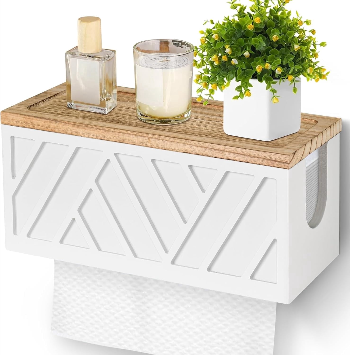 Paper Towel Dispenser Wall Mount, Paper Towel Holder Wall Mounted with ...