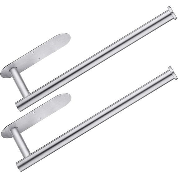 Paper Towel Holder Under Cabinet 2 Pack,Stainless Steel Paper Towel ...