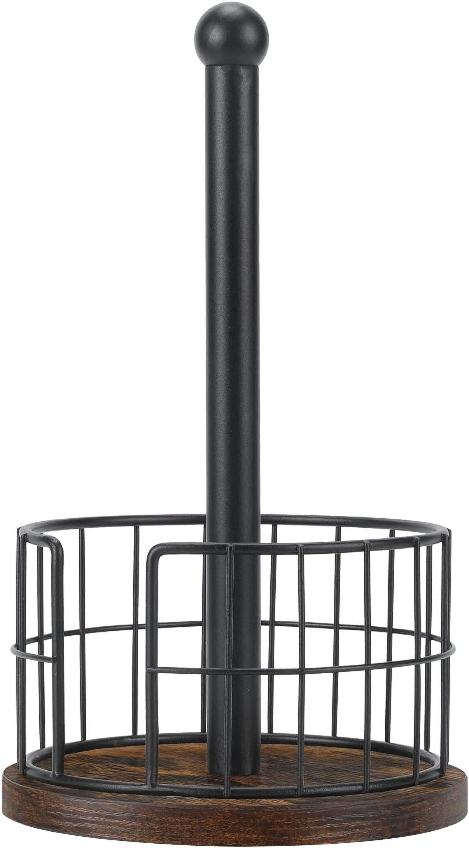 Paper Towel Holder Countertop, Farmhouse Paper Towel Holder with Heavy ...